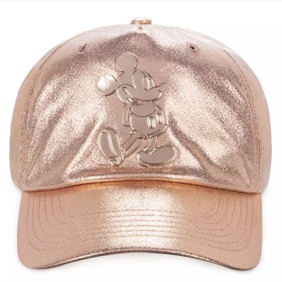 Disney | Accessories | Mickey Mouse Rose Gold Cap | Poshmark